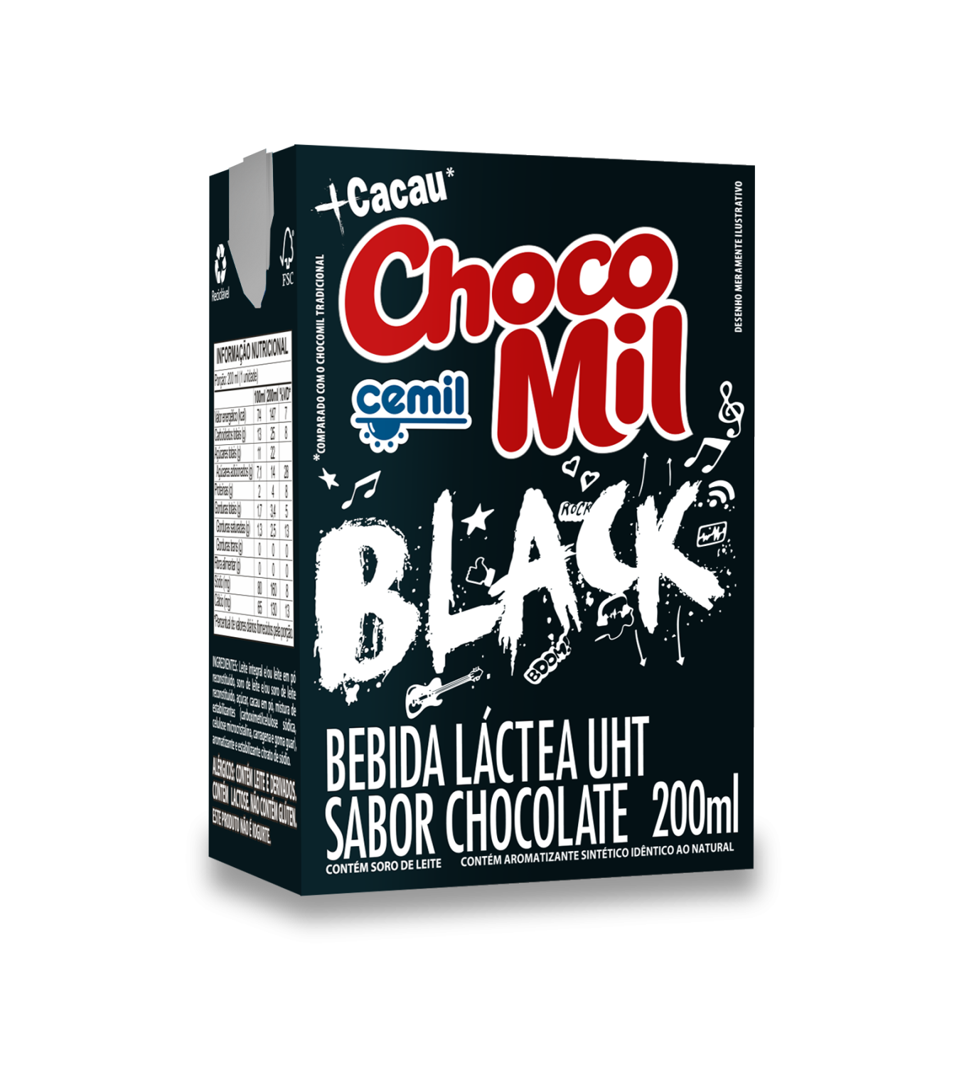 BOLO DE CHOCOMIL BLACK - Cemil